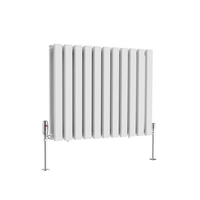 Rinse Bathrooms 600 x 760mm White Horizontal Designer Radiator Rad ...
