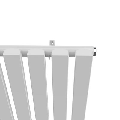 Rinse Bathrooms 600 x 760mm White Horizontal Designer Radiator Rad ...