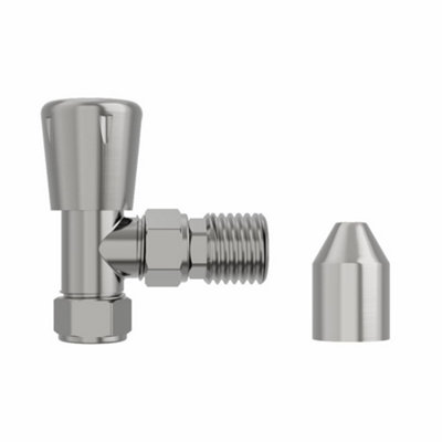 Rinse Bathrooms Angled Towel Radiator Valves Round 15mm for Towel Rail ...