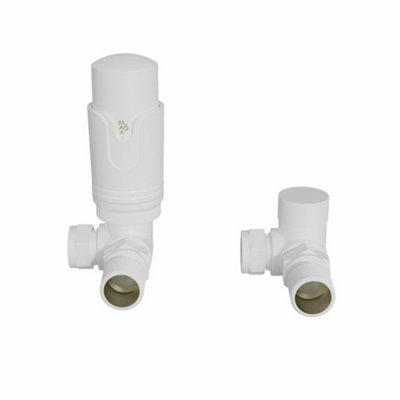 Rinse Bathrooms Designer Modern Corner Thermostatic Radiator Valve Pack ...