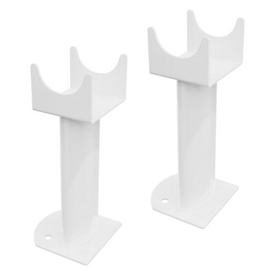 Rinse Bathrooms Floor Mounting Brackets for Oval Column Radiator 2PC ...