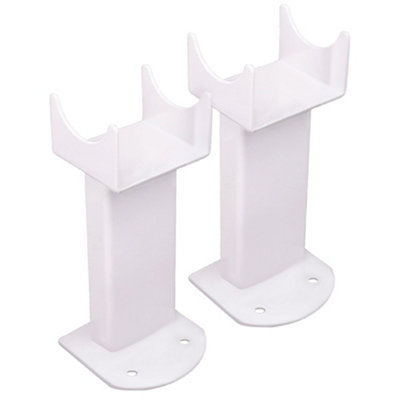 Rinse Bathrooms Floor Mounting Brackets for Oval Column Radiator 2PC ...