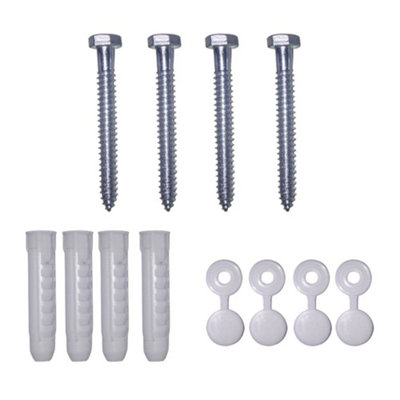 Rinse Bathrooms Floor Mounting Brackets for Oval Column Radiator 2PC ...