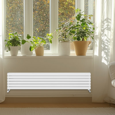 Rinse Bathrooms Horizontal Radiator Oval Panel Double Column Hallway ...