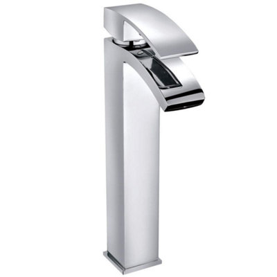 Rinse Bathrooms Modern Bathroom Waterfall High Rise Tall Basin Mixer ...
