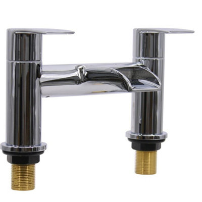 Rinse Bathrooms Modern Bathroom Waterfall Monobloc Bath Filler Mixer ...