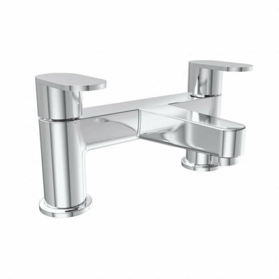 Rinse Bathrooms Modern Solid Brass Bathroom Monobloc Round Bath Filler ...