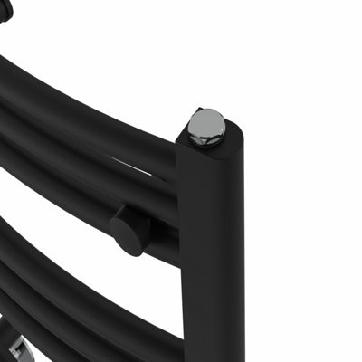 Rinse Bathrooms Touch Screen Electric Heated Towel Rail Curved ...