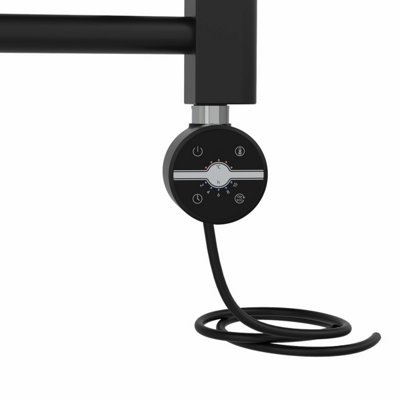 Rinse Bathrooms Touch Screen Electric Heated Towel Rail Curved ...