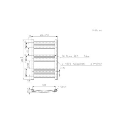 Rinse Bathrooms Touch Screen Electric Heated Towel Rail Curved ...