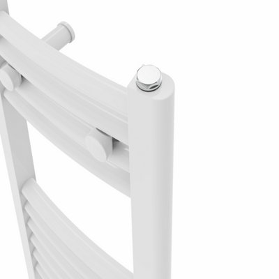 Rinse Bathrooms Touch Screen Electric Heated Towel Rail Curved ...