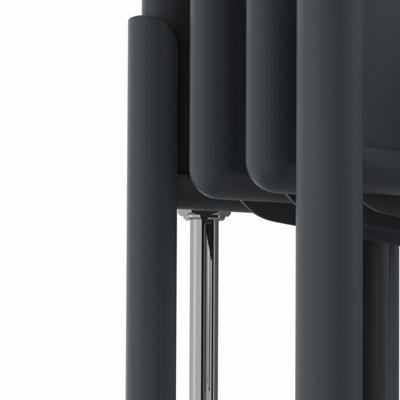 Rinse Bathrooms Traditional Radiator 1500x560mm Anthracite Vertical 4 ...