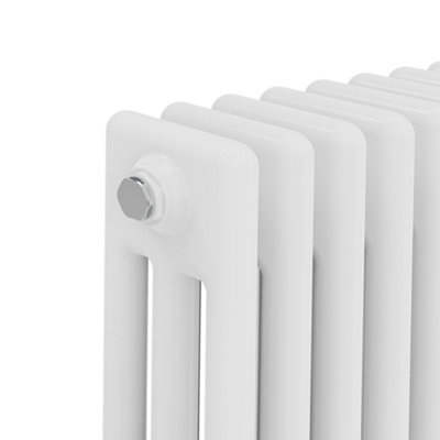 Rinse Bathrooms Traditional Radiator Triple Column White Horizontal ...