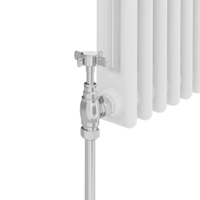 Rinse Bathrooms Traditional Radiator White Horizontal Double Column ...