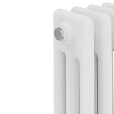 Rinse Bathrooms Traditional Radiator White Vertical Triple Column Cast ...
