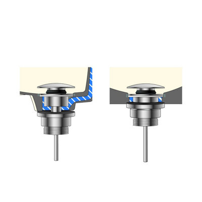 Rinse Bathrooms Universal Basin Waste Chrome