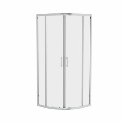 Rinse Chrome 800x800x1900mm Quadrant Shower Enclosure Cubicle 6mm Glass ...