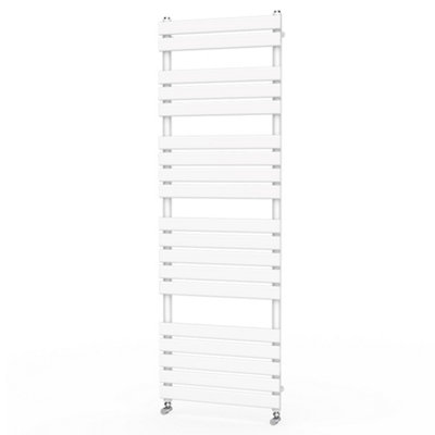 Rinse Flat Panel White Towel Radiator Bathroom Heated Towel Rail ...