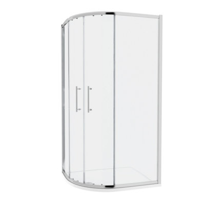Rinse Offset Quadrant Corner Entry Enclosure 1000X800X1900mm 6mm 3M Glass