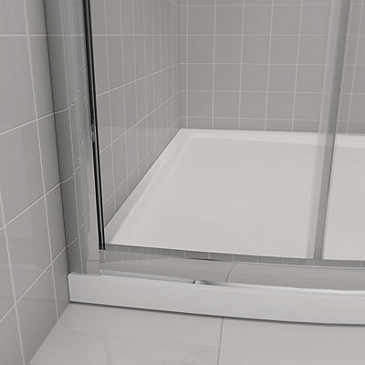 Rinse Offset Quadrant Corner Entry Enclosure 1000X800X1900mm 6mm 3M Glass