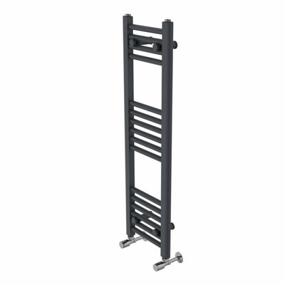 Rinse Straight Bathroom Heated Towel Rail Ladder Radiator Anthracite ...
