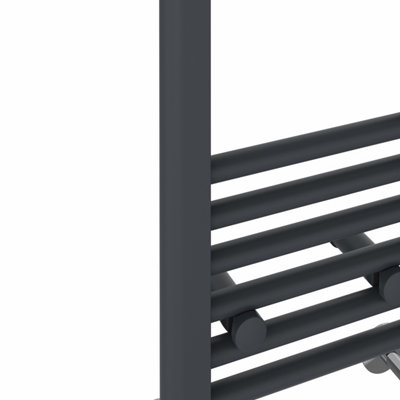 Rinse Straight Bathroom Heated Towel Rail Ladder Radiator Anthracite ...