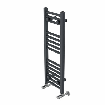 Rinse Straight Bathroom Heated Towel Rail Ladder Radiator Anthracite ...