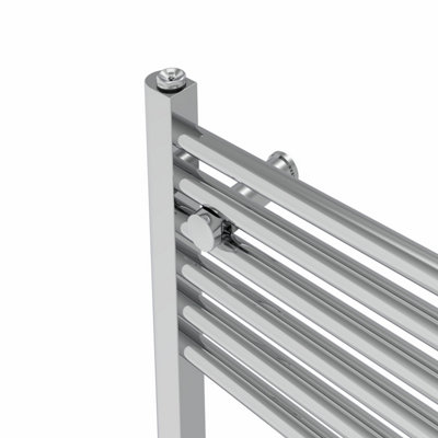 Rinse Straight Bathroom Heated Towel Rail Ladder Radiator Chrome 1800x600mm