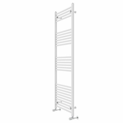 Buy Rinse Straight Bathroom Heated Towel Rail Ladder Radiator White ...