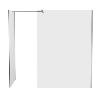 Rinse Walk in Shower Enclosure 8mm Clear Easy Clean Glass Wet Room ...