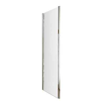 RINSE WET ROOM FRAMELESS 6MM GLASS SCREEN SIDE PANEL 760MM- CHROME