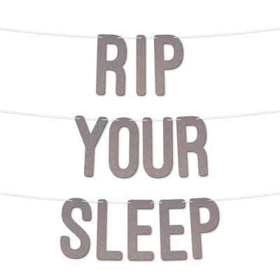 RIP Your Sleep Glitter Baby Shower Banner,Celebrate the Arrival with ...