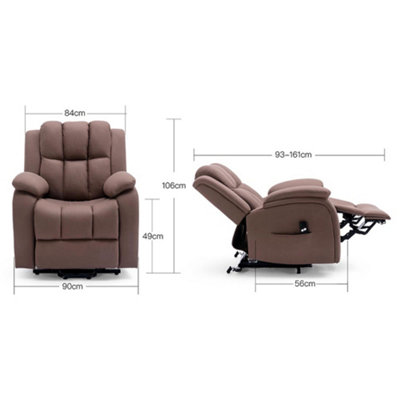 Rise Recliner Chair With Single Motor, Remote Control And Pocket ...