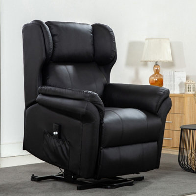 Rise Recliner Chair With Single Motor, Remote Control, Pocket Storage ...