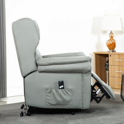 Rise Recliner Chair With Single Motor, Remote Control, Pocket Storage ...