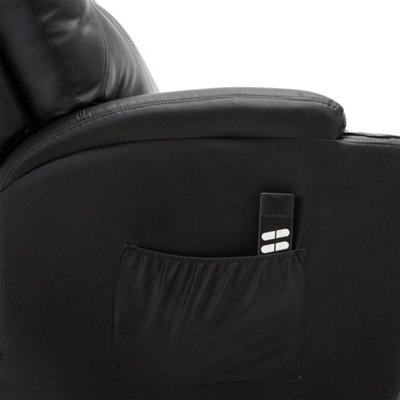 Rise Recliner Cinema Chair With Dual Motor, Heat And Massage, Remote ...