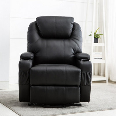 Rise Recliner Cinema Chair With Dual Motor, Heat And Massage, Remote ...