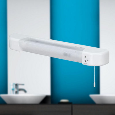 Rise - White Bathroom Shaver Light