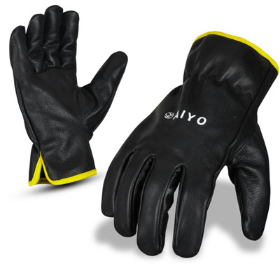 Riva Safety Black Buffalo Leather Gloves Black Buffalo Leather ...