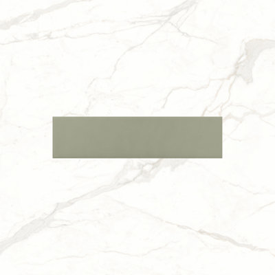 Riveria Sage Green Matt Ceramic Brick Metro Tile