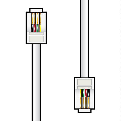 RJ11MM5 RJ11 Modular 5.0m Long Lead M/M