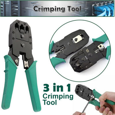 RJ45 Ethernet Network Tool Kit 9-in-1 Cable Tester Tracer, Crimper ...