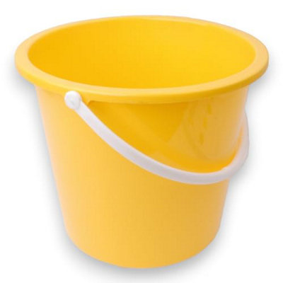 Robert Scott 10 Litre Homeware Colour Coded Bucket - Yellow | DIY at B&Q