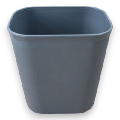 Robert Scott 12 Litre Rectangular Plastic Waste Bin (Grey) | DIY at B&Q