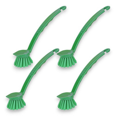 Robert Scott Colour Coded Washable Washing Up Brush Pack of 4 - Green