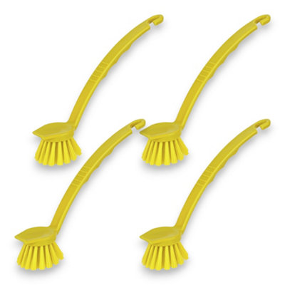 Robert Scott Colour Coded Washable Washing Up Brush Pack of 4 - Yellow ...