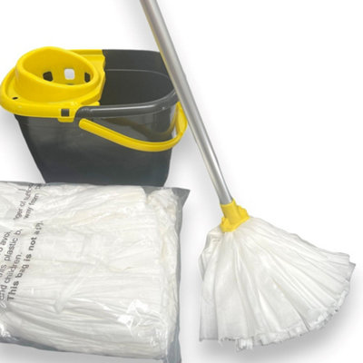 Robert Scott Eco-Friendly Refill Mop and Bucket Set with 10 Heads ...