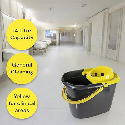 Robert Scott Recycled Great British Mop Bucket and Wringer 14 Litre ...