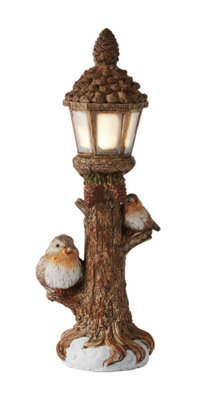 Robin Lamp Post Outdoor Acorn Light 27 x 9 x 11cm Battery Operated ...
