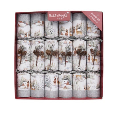 Robin Reed Christmas Crackers - Aspen Sparkle - 12 Inch - 6 Pack | DIY ...